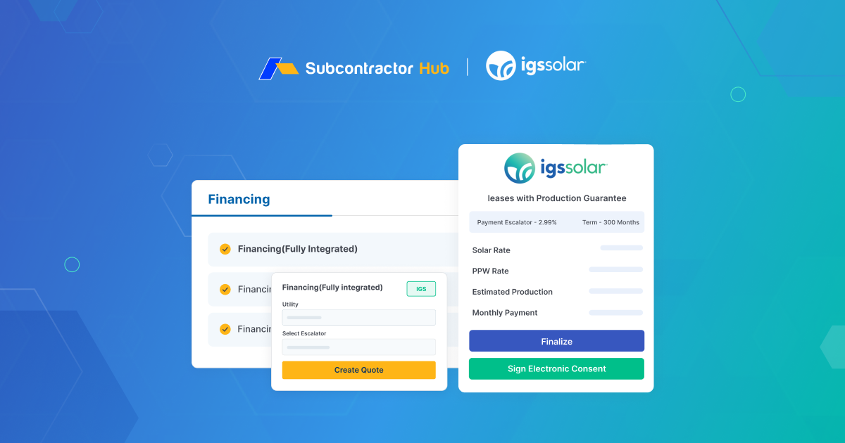 IGS Solar Integration | SubcontractorHub